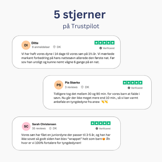Tyngdedyne til Børn - Den søvn, dit barn fortjener | anew sleep